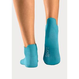 Bench. Damen Sneakersocken Packung, 6 Stk. tlg. mit feiner Mesh Konstruktion und Mittelfu&szlig;gummi bunt 39-42