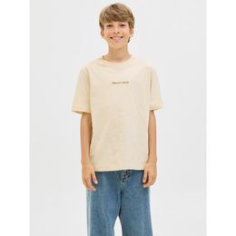 Jack & Jones Jack & Jones Junior Jungen T-Shirt &raquo;JORNORREBRO EMB TEE SS CN NOOS JNR&laquo; Baumwolle, relaxed fit, Kurzarm wei&szlig; 176