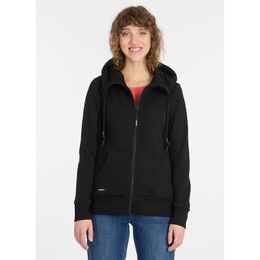 Ragwear Damen Kapuzensweatjacke &raquo;NESKIA ZIP&laquo; schwarz M