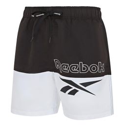 Reebok Herren Badeshorts &raquo;Rory&laquo; 1 Stk. mit Kordelzug und elastischem Bund, mit Logo, schnell trocknend schwarz-wei&szlig; L, N-Gr