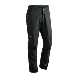 Maier Sports Herren Regenhose &raquo;Raindrop M&laquo; Herren Outdoorhose, wasserdicht winddicht, auch als &Uuml;berhose nutzbar schwarz 48, Normalgr&ouml;&szlig;en