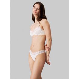 Calvin Klein Underwear Damen Stringtanga &raquo;THONG&laquo; mit Spitze am Bund beige M (38)