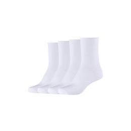s.Oliver Damen s.Oliver Socken &raquo;silky touch&laquo; 4 Stk. tlg. mit elastischem Bund wei&szlig; 39-42