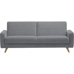 exxpo - sofa fashion 3-Sitzer &raquo;Samso, elegant und bequem, aktueller Cord Bezug, Kippcouch&laquo; hochwertige Verarbeitung, Schlafsofa inkl. Bettfunktion und