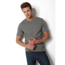 H.I.S. H.I.S Herren T-Shirt &raquo;, Unterziehshirt&laquo; Packung, 3er-Pack, unifarben, Rundhalsausschnitt, aus Baumwolle gr&uuml;n 4/S