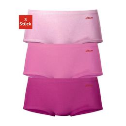 s.Oliver Damen s.Oliver Panty 3er-Pack, aus elastischer Baumwoll-Qualit&auml;t rosa 40/42 (L)