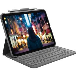 Logitech Tastatur QWERTZ Deutsch (Qwertz) Wireless Slim Folio (10th Gen.)