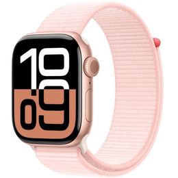 Apple Watch Series 10 (2024) GPS + Cellular 46 mm - Aluminium Ros&eacute;gold - Sport loop Ros&eacute;