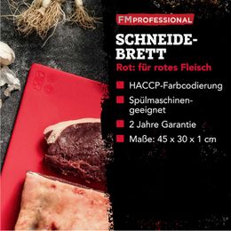 FMprofessional Schneidebrett &raquo;extra gro&szlig;es Brett aus Kunststoff&laquo; Profi Gastro Schneidebretter &ndash; sp&uuml;lmaschinenfest, ca. 45 x 30 cm Kunststoff
