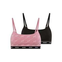 Hugo Underwear Damen HUGO Underwear Bralette &raquo;TWIN BRALETTE DESIGN&laquo; 2 Stk. ohne Verschluss, ohne Polsterung rosa XXL, N-Gr