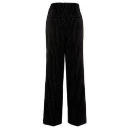 Lascana Damen Lascana Palazzohose im Business-Look, elegante Anzughose mit Nadelstreifen schwarz 36, N-Gr