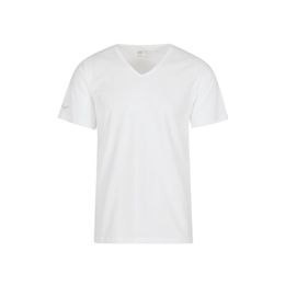 TRIGEMA Damen T-Shirt &raquo;TRIGEMA V-Shirt aus 100% Bio-Baumwolle (kbA)&laquo; 1 Stk. wei&szlig; S
