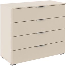 OTTO home Schubkastenkommode &raquo;Sideboard Schubladenkommode AGORDO mit Dekor- oder Hochglanzfront&laquo; in zwei Griff-Farben, Breite 80 cm, vier gro&szlig;e und 