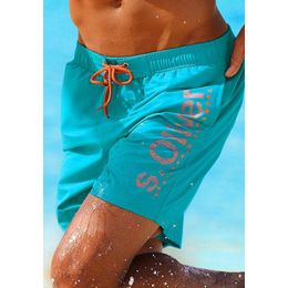 s.Oliver Herren s.Oliver Badeshorts mit trendigem Logoprint blau M (50), N-Gr