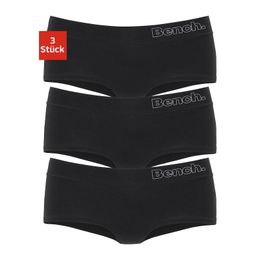 Bench. Damen Panty 3er-Pack, aus elastischer Baumwoll-Qualit&auml;t schwarz 32/34