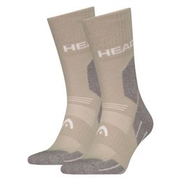 Head Herren Socken &raquo;Head HIKING ALL CLIMATES CREW 2P&laquo; 2 Paar, mit Logostickerei grau 39-42