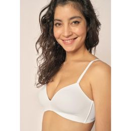 Skiny Damen Schalen-BH &raquo;Micro Essentials&laquo; gepolstert, ohne B&uuml;gel, weich, Unsichtbar-Effekt, nahtlos, elastisch wei&szlig; 70, Cup B