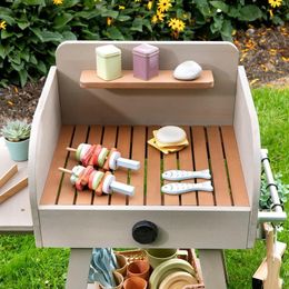 Muddy Buddy Kinder-Grill &raquo;BBQ Chef&laquo; Outdoor Spielgrill, warmgrau; FSC - sch&uuml;tzt Wald grau Holz