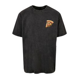 Merchcode Damen T-Shirt &raquo; Herren Pizza Comic Acid Washed Oversized Tee&laquo; 1 Stk. S