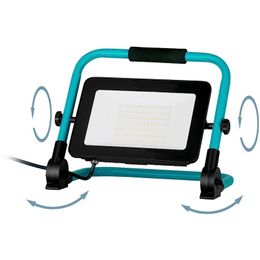 Eglo LED Wandstrahler &raquo;Avelar Strahler, tragbare Arbeitsleuchte, Arbeitsscheinwerfer, IP65&laquo; LED-Modul 1 Stk. Neutralwei&szlig; Stehleuchte - L29,5 x B21,5 x