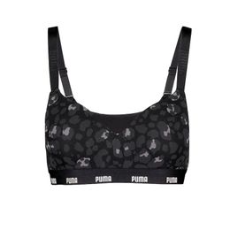 Puma Damen Puma Sport-Bustier &raquo;WOMEN PRINTED PADDED TOP&laquo; 1er Pack, elastisch, Animal-Print schwarz XS, N-Gr