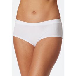 Schiesser Damen Panty &raquo;Pure Rib&laquo; moderne Schnittform, Doppelripp-Qualit&auml;t, Weiches Bein- und Bundgummi wei&szlig; 44