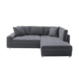 bobb Ecksofa Arissa de Luxe &brvbar; grau &brvbar; Ma&szlig;e (cm): B: 265 H: 84 T: 215.0 &raquo; H&ouml;ffner
