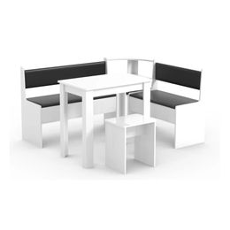 H&ouml;ffner Eckbank &brvbar; wei&szlig; &brvbar; Ma&szlig;e (cm): B: 153 H: 80 &raquo; H&ouml;ffner