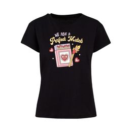 F4NT4STIC Ladies Box Tee We Are A Perfect Match Love in schwarz | Gr.: M
