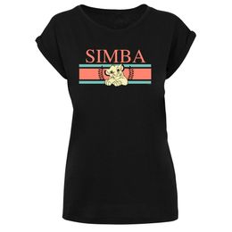 F4NT4STIC T-Shirt Disney K&ouml;nig der L&ouml;wen Simba Stripes in schwarz | Gr.: 5XL