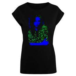 F4NT4STIC Extended Shoulder T-Shirt Billie Eilish Neon Backlit in schwarz | Gr.: 3XL