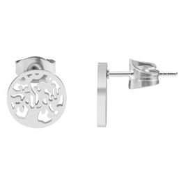 Adelia&acute;s Paar Ohrh&auml;nger ADELIA&acute;S "Damen Ohrstecker aus Edelstahl mit Baum des Lebens - - &Oslash; 10 mm", silber, Ohrringe, Damen, Damen, Edelstahl