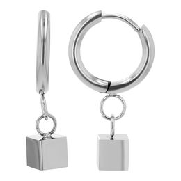 Adelia&acute;s Paar Ohrh&auml;nger ADELIA&acute;S "Damen Ohrh&auml;nger aus Edelstahl &Oslash; 8 mm", silber, Ohrringe, Damen, Damen, Edelstahl