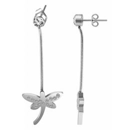 Adelia&acute;s Paar Ohrh&auml;nger ADELIA&acute;S "Damen Ohrstecker aus poliertem Edelstahl", silber, Ohrringe, Damen, Damen, Edelstahl