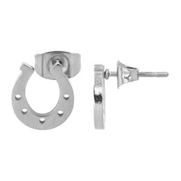 Adelia&acute;s Paar Ohrh&auml;nger ADELIA&acute;S "Damen Ohrstecker aus poliertem Edelstahl", silber, Ohrringe, Damen, Damen, Edelstahl