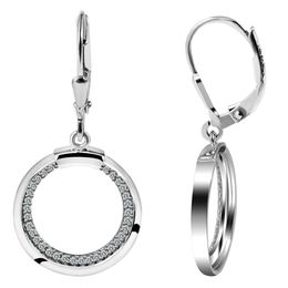Adelia&acute;s Paar Ohrh&auml;nger ADELIA&acute;S "Damen Ohrh&auml;nger aus poliertem 925 Sterling Silber und Zirkonia", silber, Ohrringe, Damen, Damen, Silber 925 (Sterlingsilber)