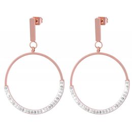Adelia&acute;s Paar Ohrh&auml;nger ADELIA&acute;S "Damen Ohrstecker aus poliertem Edelstahl", silber, Ohrringe, Damen, Damen, Edelstahl