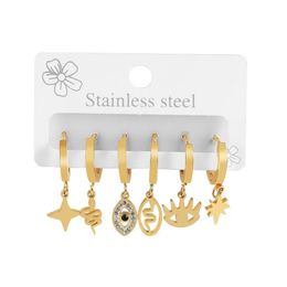 Adelia&acute;s Paar Creolen ADELIA&acute;S "Damen Creolen aus Edelstahl &Oslash; 5 mm", silber, Ohrringe, Damen, Damen, Edelstahl