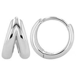 Adelia&acute;s Paar Creolen ADELIA&acute;S "Damen Creolen aus poliertem 925 Sterling Silber &Oslash; 13 mm", silber, Ohrringe, Damen, Damen, Silber 925 (Sterlingsilber)