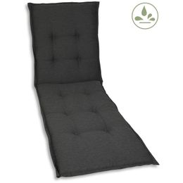 Liegenauflage GO-DE, grau (anthrazit), B:60cm H:190cm, Bezug: 100% Polyester, Polsterauflagen, Rollliegenauflage, wasserabweisend