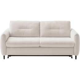 2-Sitzer Home Affaire "Clevina, Schlafsofa mit Kaltschaummatratze, Breite 176 cm", nature, B:176cm H:84cm T:102cm, 100% Polyester, Sofas, Sofa & Bett in einem &ndash; kinderleicht ausklappbar & freistellbar im Raum