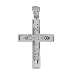 Adelia&acute;s Kettenanh&auml;nger ADELIA&acute;S "zeitloser Kreuz Anh&auml;nger aus Edelstahl", silber, Schmuckanh&auml;nger, Damen, Edelstahl, Kettenanh&auml;nger