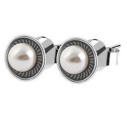 Adelia&acute;s Paar Ohrh&auml;nger ADELIA&acute;S "Damen Ohrstecker aus 925 Sterling Silber und Perle &Oslash; 7 mm", silber, Ohrringe, Damen, Damen, Silber 925 (Sterlingsilber)