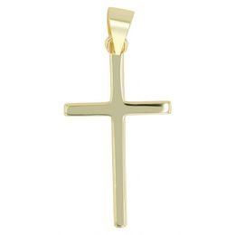 Adelia&acute;s Kettenanh&auml;nger ADELIA&acute;S "eleganter Kreuz Anh&auml;nger aus 925 Sterling Silber", gold, Schmuckanh&auml;nger, Damen, Silber 925 (Sterlingsilber), Kettenanh&auml;nger