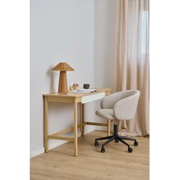 Schreibtisch ACTONA GROUP "Alpena, Arbeitstisch, B&uuml;rotisch, Tisch", eiche, eiche, eiche, B:110cm H:75cm T:50cm, Tische, Schreibtisch, Breite 120 cm, skandinavischer Stil, Holzoptik, beige, Schublade, FSC&trade;