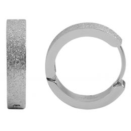 Adelia&acute;s Paar Creolen ADELIA&acute;S "Damen Creolen aus Edelstahl &Oslash; 14 mm", silber, Ohrringe, Damen, Damen, Edelstahl