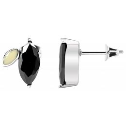 Adelia&acute;s Paar Ohrh&auml;nger ADELIA&acute;S "Damen Ohrstecker aus poliertem Edelstahl", silber, Ohrringe, Damen, Damen, Edelstahl