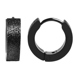 Adelia&acute;s Paar Creolen ADELIA&acute;S "Damen Creolen aus mattem Edelstahl &Oslash; 9 mm", silber, Ohrringe, Damen, Damen, Edelstahl