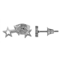 Adelia&acute;s Paar Ohrh&auml;nger ADELIA&acute;S "Damen Ohrstecker aus Edelstahl mit Stern", silber, Ohrringe, Damen, Damen, Edelstahl