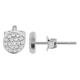Adelia&acute;s Paar Ohrh&auml;nger ADELIA&acute;S "Damen Ohrstecker aus 925 Sterling Silber und Zirkonia &Oslash; 6 mm", silber, Ohrringe, Damen, Damen, Silber 925 (Sterlingsilber)